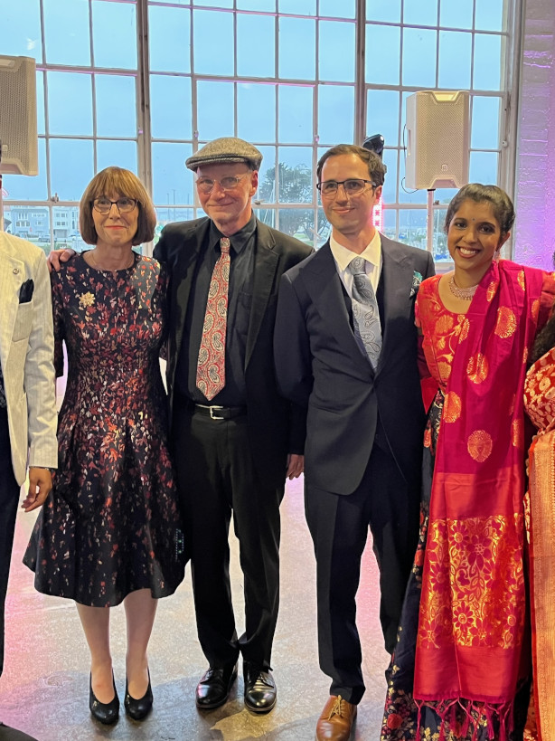 Jeff & Ruth Mayer with son David and his wife Preethi (newlyweds!)